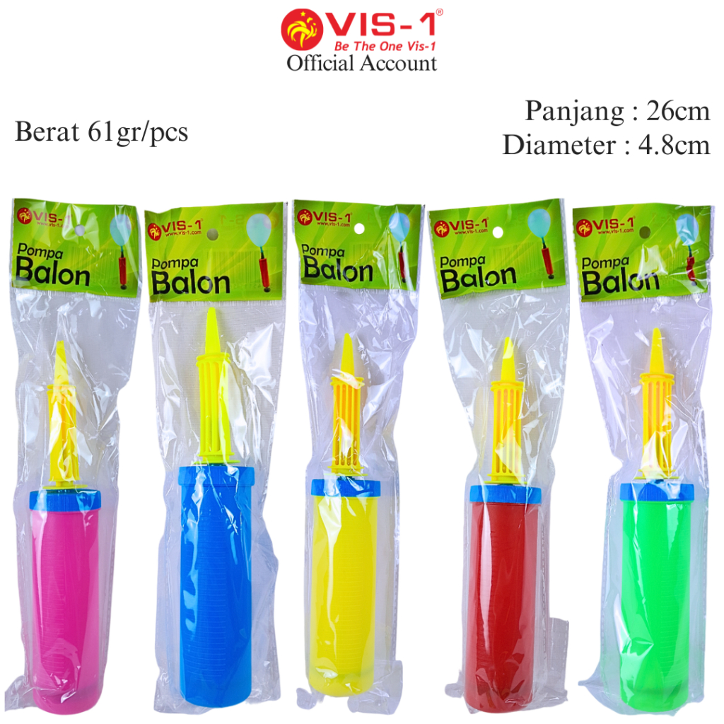 Jual VIS-1 - Pompa Balon Mini Biasa / Pompa Balon Tangan | Shopee Indonesia