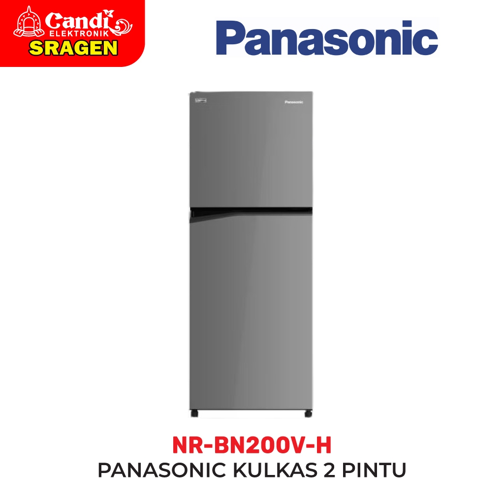 Jual PANASONIC Kulkas 2 Pintu Inveter 196 Liter NR-BN200V-H | Shopee ...