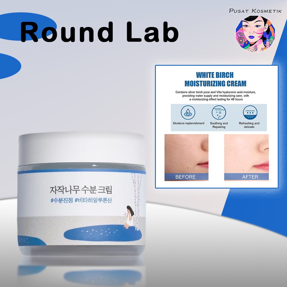 Jual Round Lab Birch Juice Moisturizing Cream 80ml / Face Cream ...