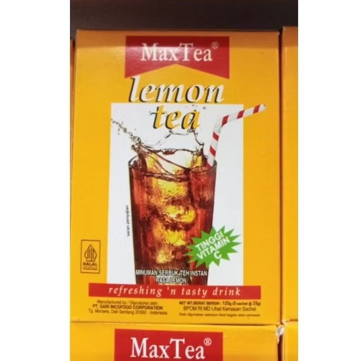 Jual Maxtea lemon tea 5x25g | Shopee Indonesia