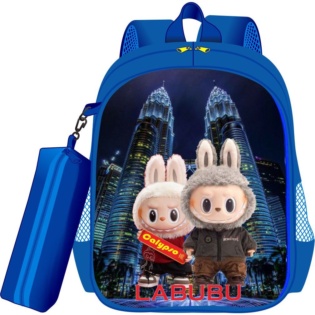Jual Tas Ransel Sekolah Anak Laki-Laki Khusus TK dan PAUD Karakter LABUBU BOY Bonus Tempat ...