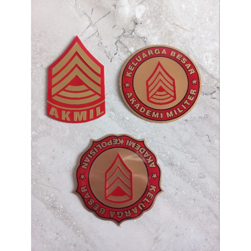 Jual STICKER AKMIL BERBAGAI BENTUK LOGO - STICKER AKMIL TIMBUL- STICKER ...