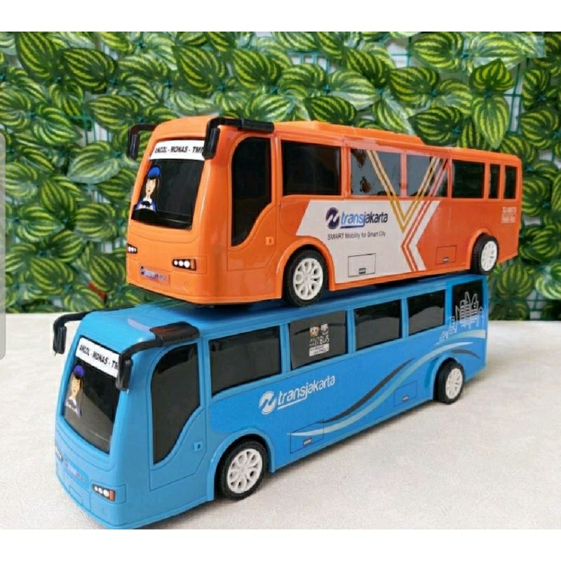 Jual Mainan Bus Transjakarta - Mobil Bis Busway Tarik Anak Edukatif ...
