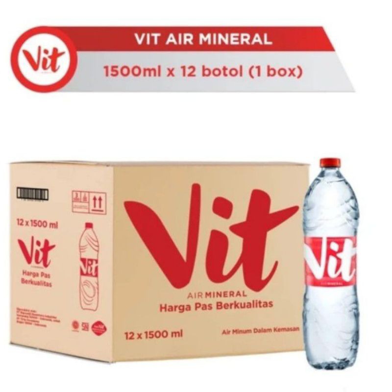 Jual VIT AIR MINERAL 1500ML/200ML/GALON 19L | Shopee Indonesia
