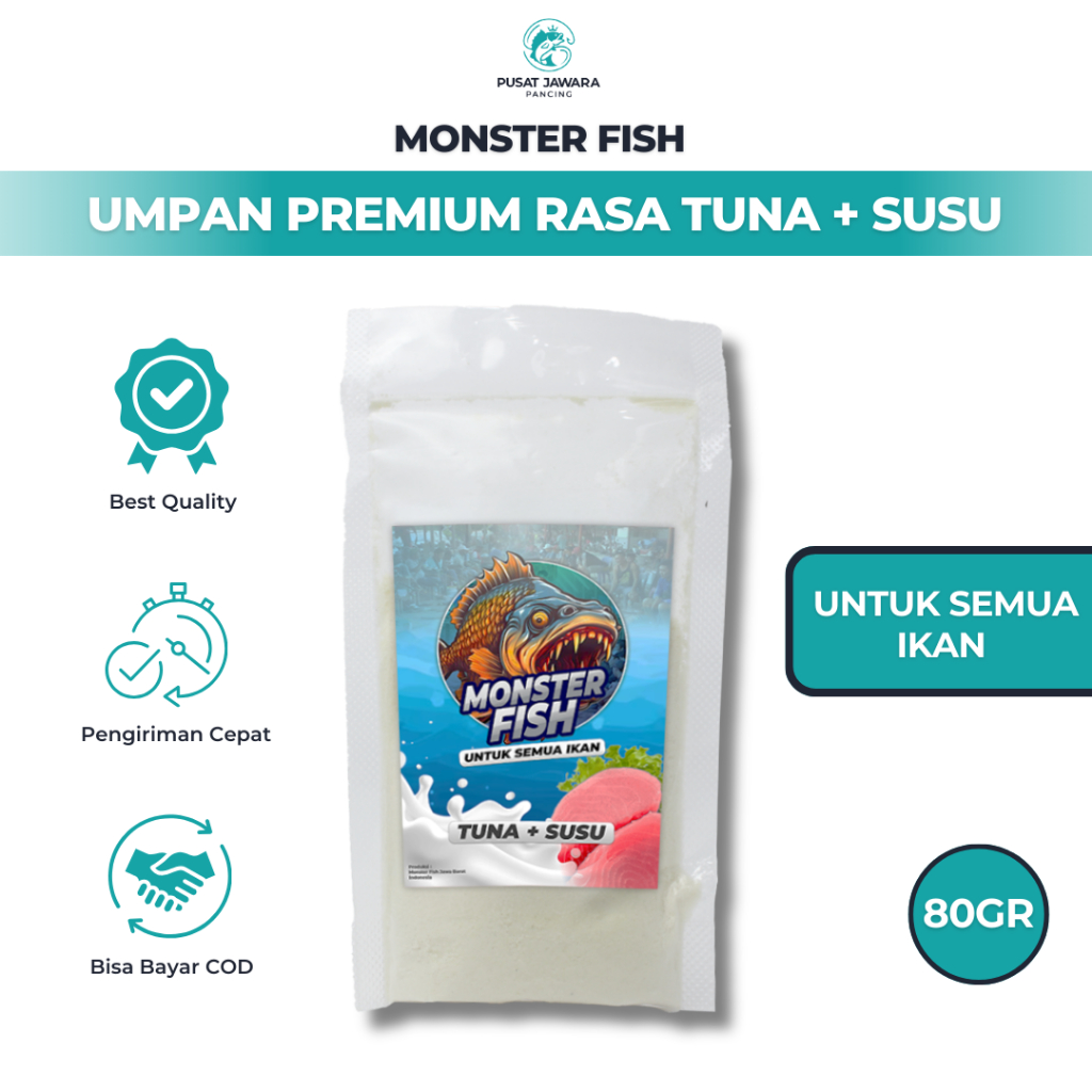 Jual Monster Fish Umpan Premium Rasa Tuna Susu untuk Semua Jenis Ikan ...