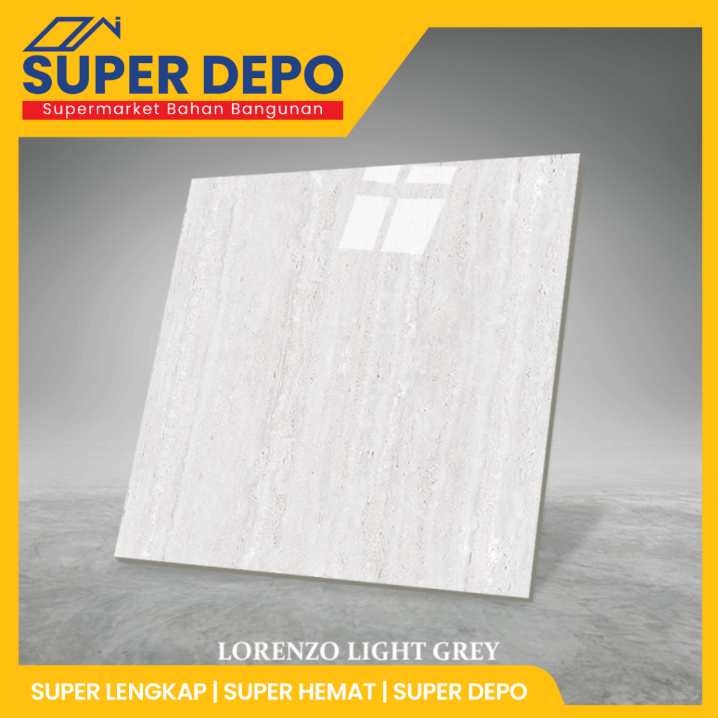 Jual GRANITE VALENTINO GRESS 60x60 CM - LORENZO LIGHT GREY | Shopee ...