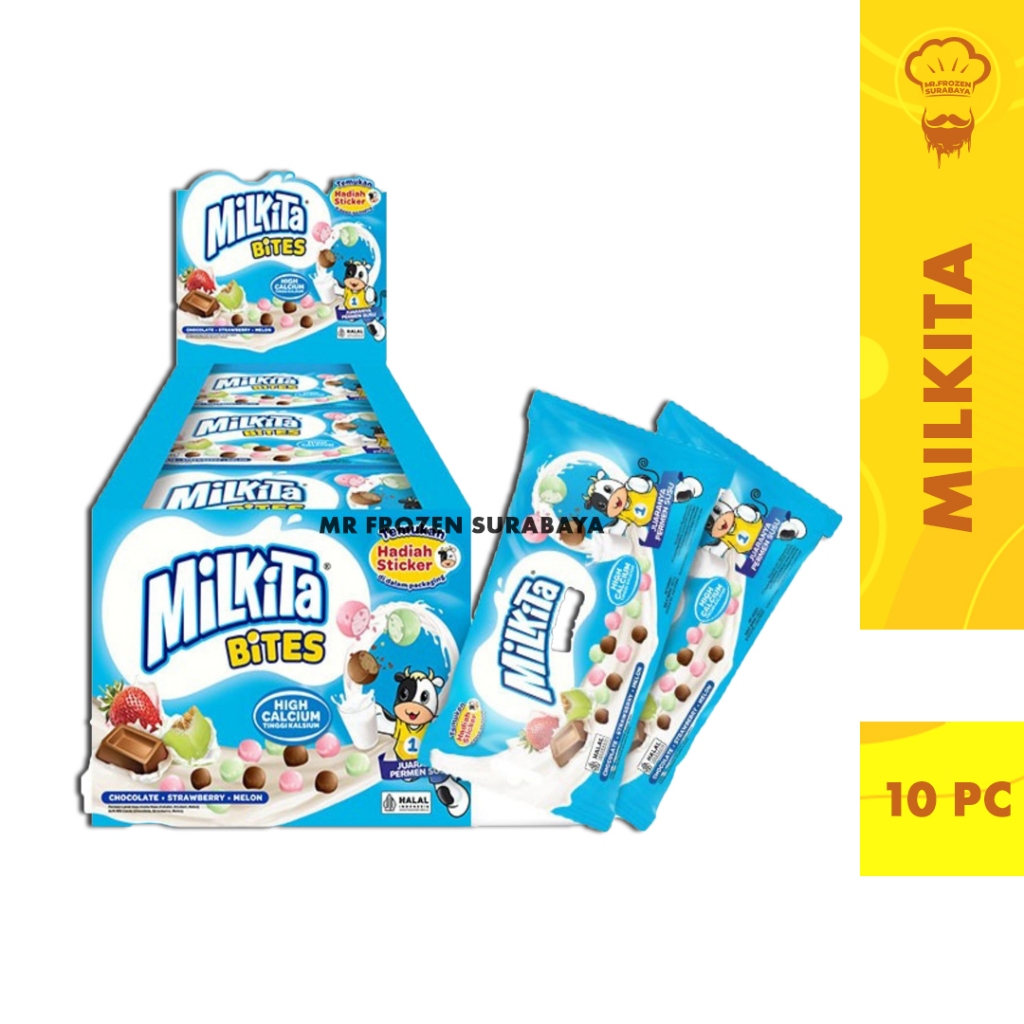 Jual Milkita Bites Permen Susu - Crunchy Diluar Chewy Didalam Isi 10pc ...