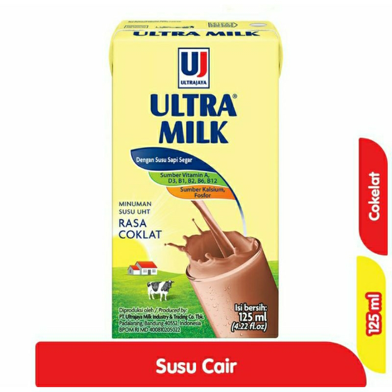 Jual ULTRA MILK Susu UHT Coklat 125 ml | Shopee Indonesia