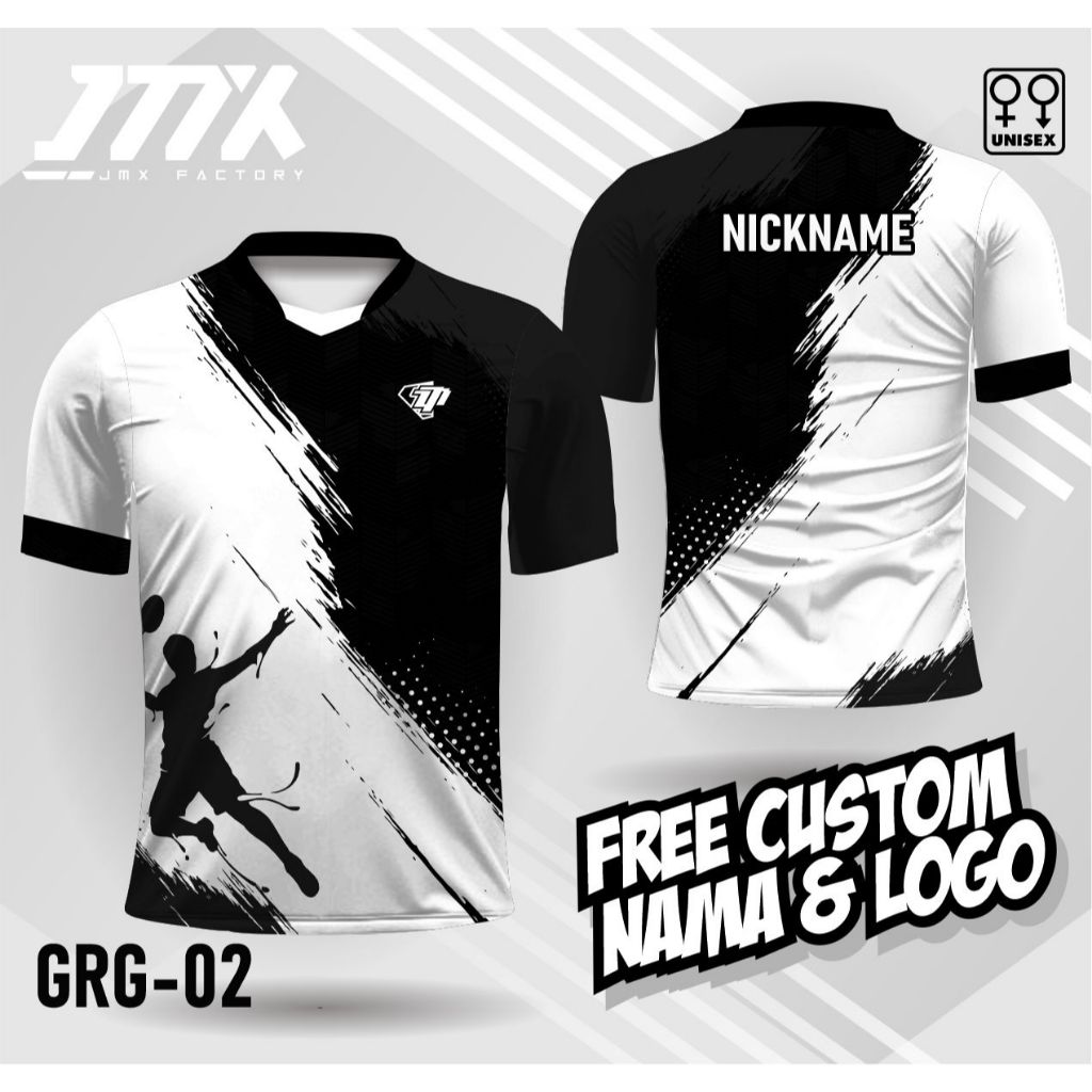 Jual jersey badminton jersey bulu tangkis terbaru kaos badminton GRG-02 | Shopee Indonesia