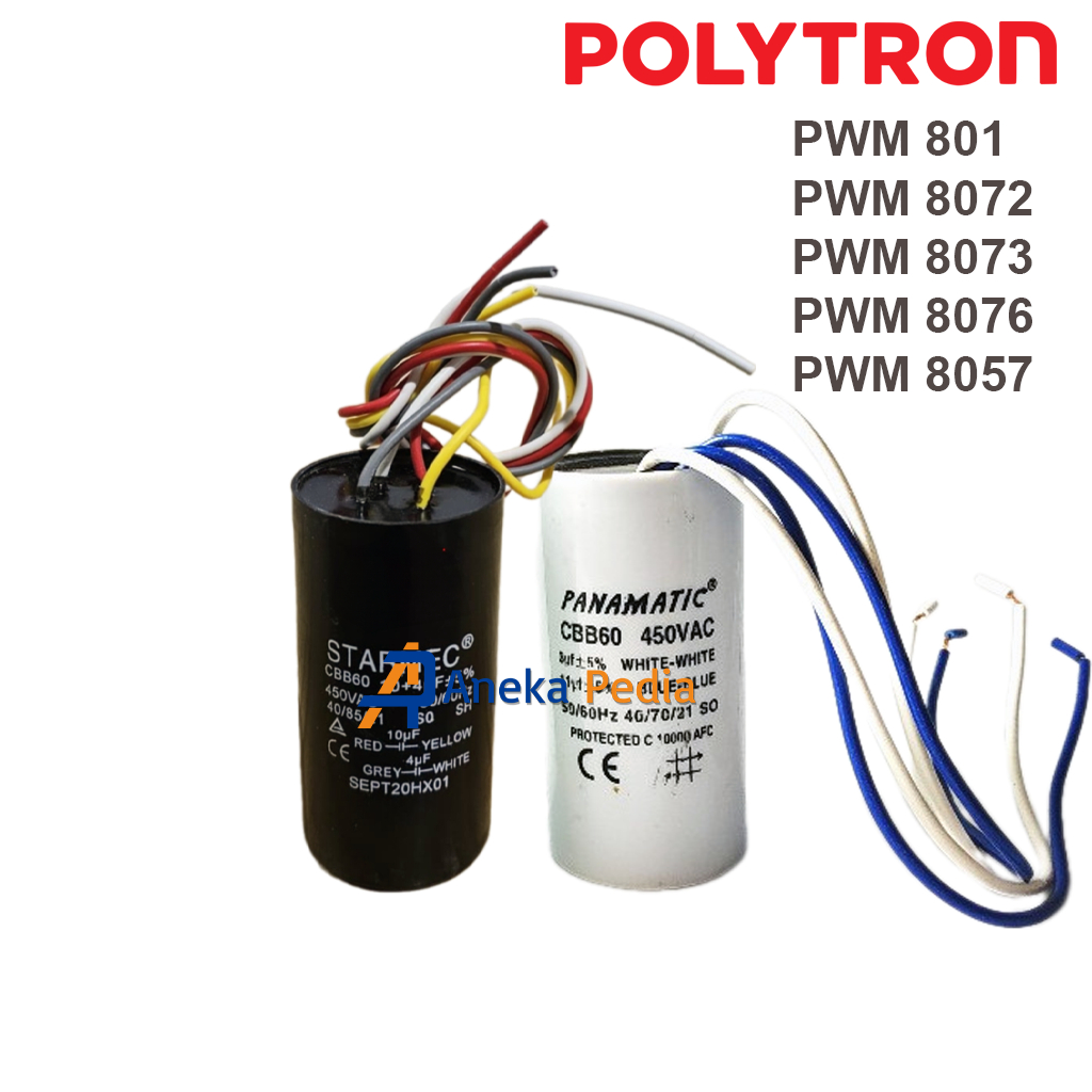 Jual 4+10 uF Kapasitor POLYTRON 8 Kg PWM 801 8072 8073 8076 CAPACITOR ...