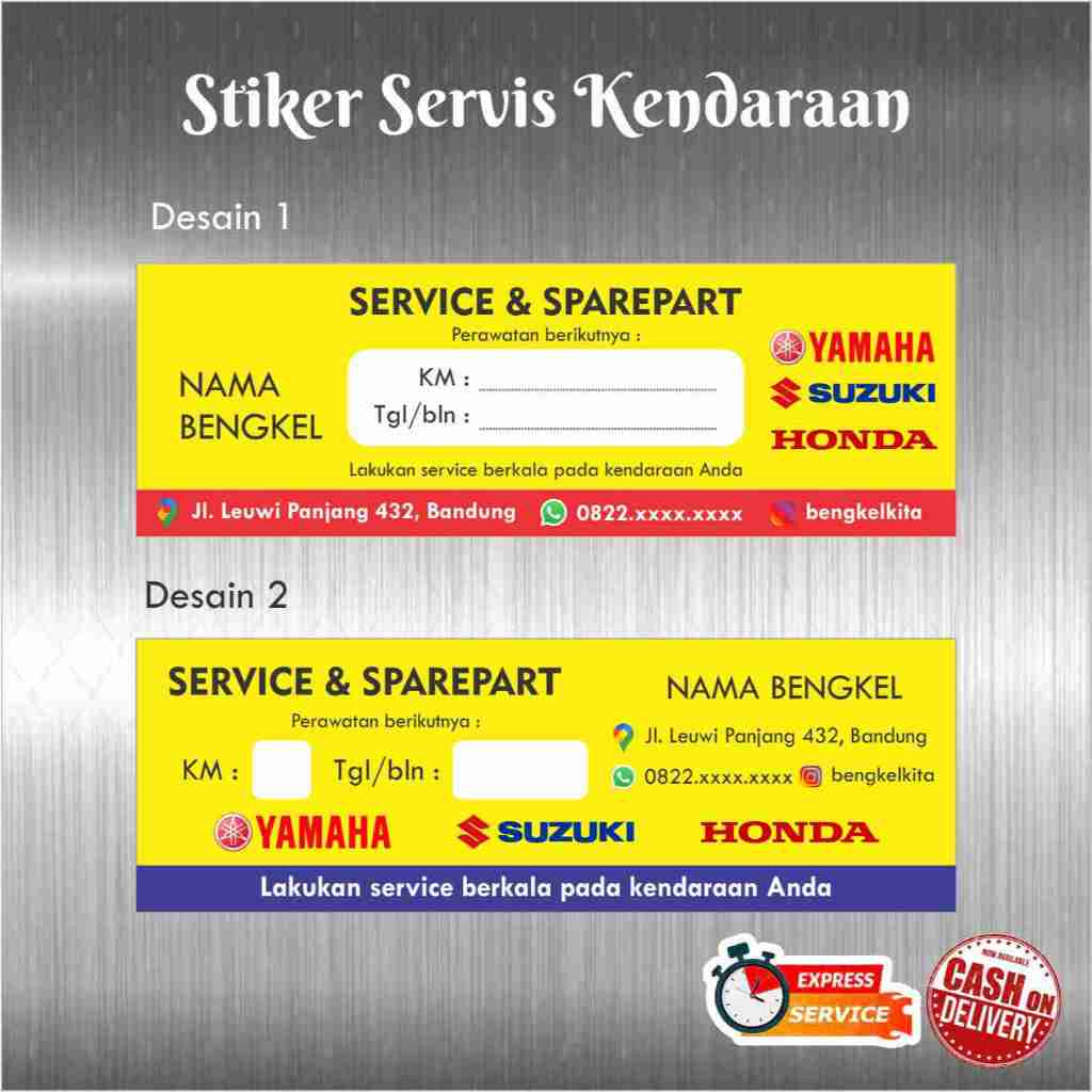 Jual [39 pcs] Stiker Bengkel Service mobil motor Cromo / Sparepart ...