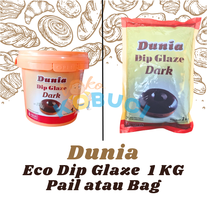 Jual Dunia Dip Glaze Eco 1 kg Collin Selai Coklat | Shopee Indonesia