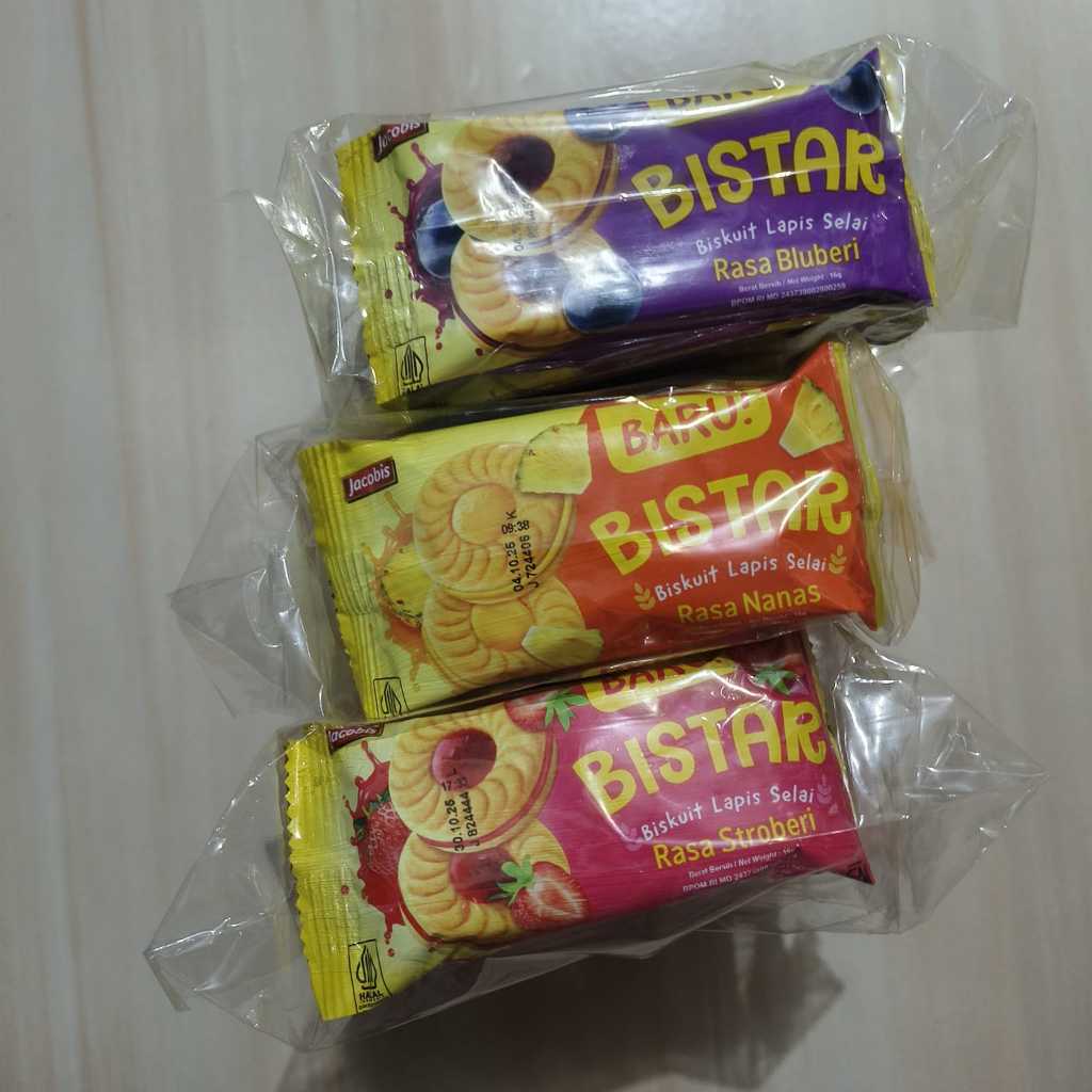 Jual Jacobis Bistar Strawberry/ Blueberry/ Nanas (16 gr x 10) | Shopee ...