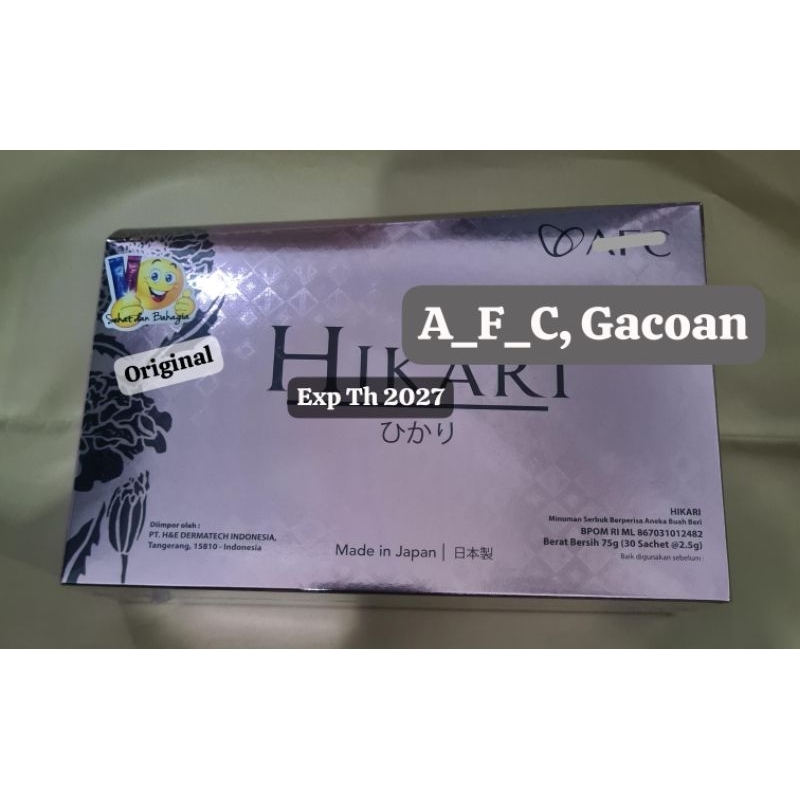 Jual SUPLEMEN KESEHATAN HIKARI MANFAAT UTK MATA & OTAK ORIGINAL AFC ...