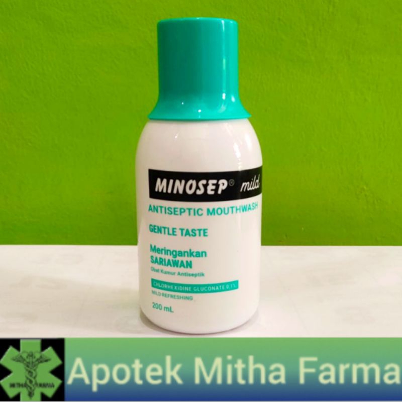 Jual MINOSEP 0,1% Chlorhexidine gluconate 200ML | Shopee Indonesia