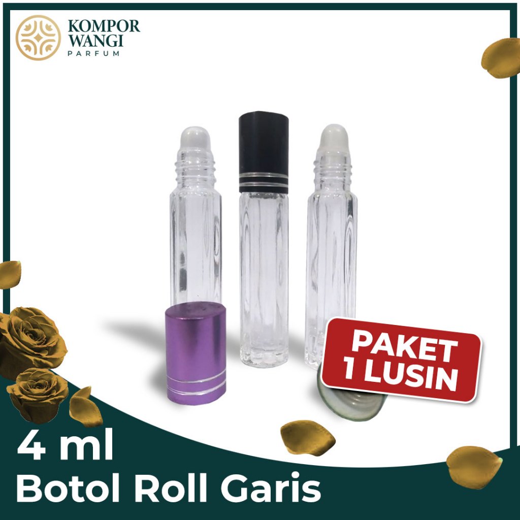 Jual PAKET 1 LUSIN BOTOL ROLL GARIS 4 ML | Shopee Indonesia