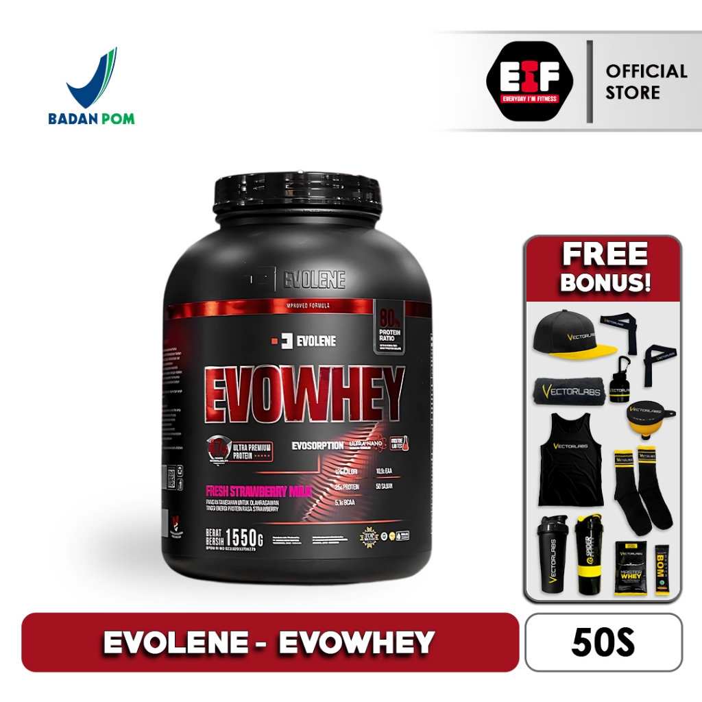 Jual EVOLENE Evowhey Evosorption 1550g / 50 Serving | Shopee Indonesia