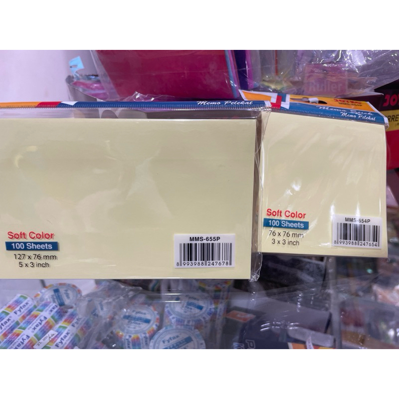 Jual Memo stick / sticky notes Joyko isi 100 5x3 inch dan 3x3 inch ...
