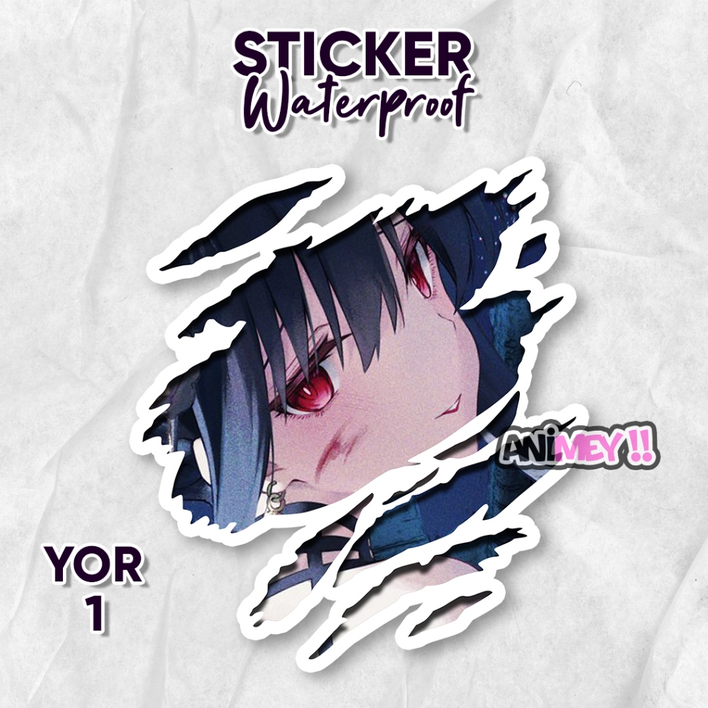Jual Stiker Scratch Yor Forger Spy Family / Sticker Anime Waterproof ...