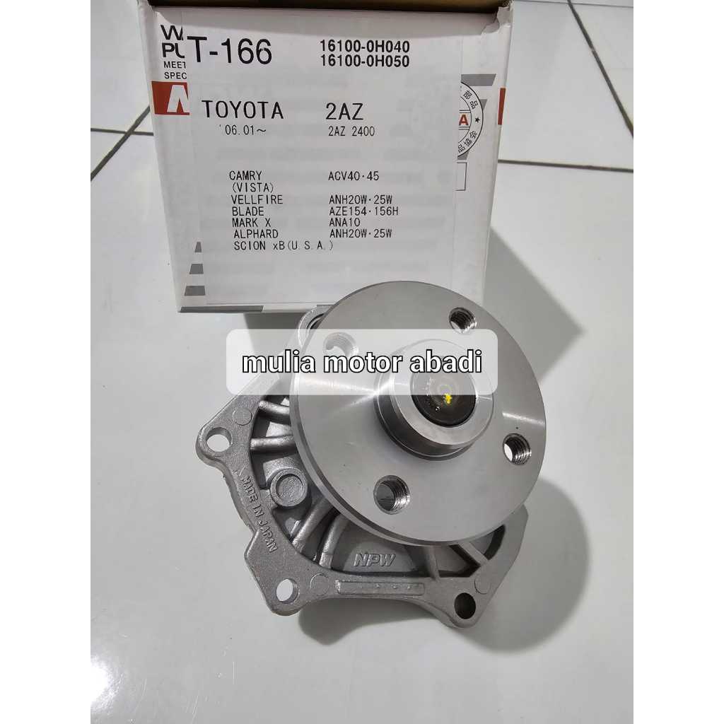 Jual Water pump pompa air Alphard Camry Harrier 2az 2400 cc 2006 npw ...