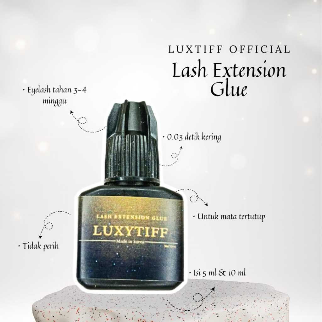 Jual Luxtiff Lem Eyelash Extension SUPER AWET 0,3 detik / Lem eyelash ...
