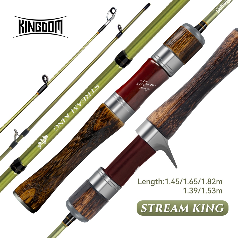 Jual Kingdom NEW STREAM KING Carbon Spinning Casting Fishing Rods Joran ...