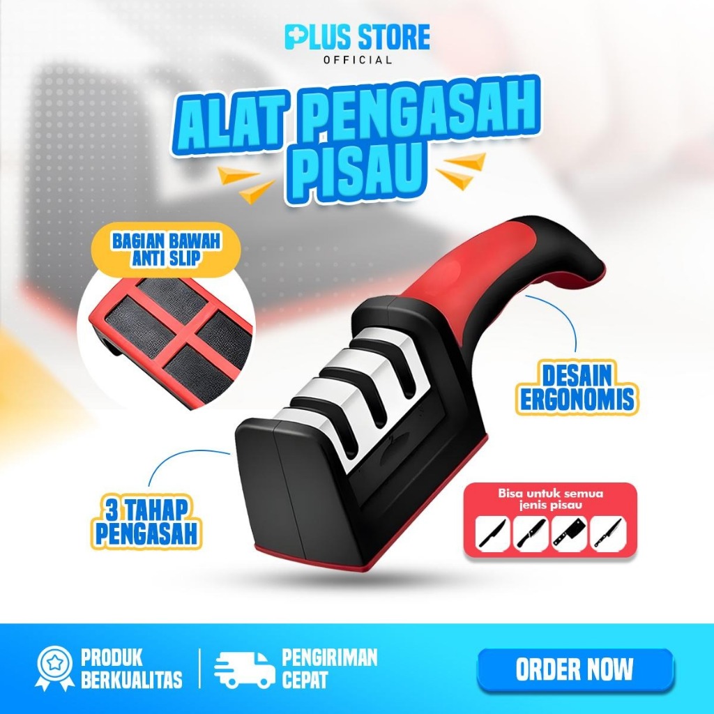 Jual Alat Pengasah Pisau Penajam Alat Pengasah 3 Slot Tahapan Penajam ...