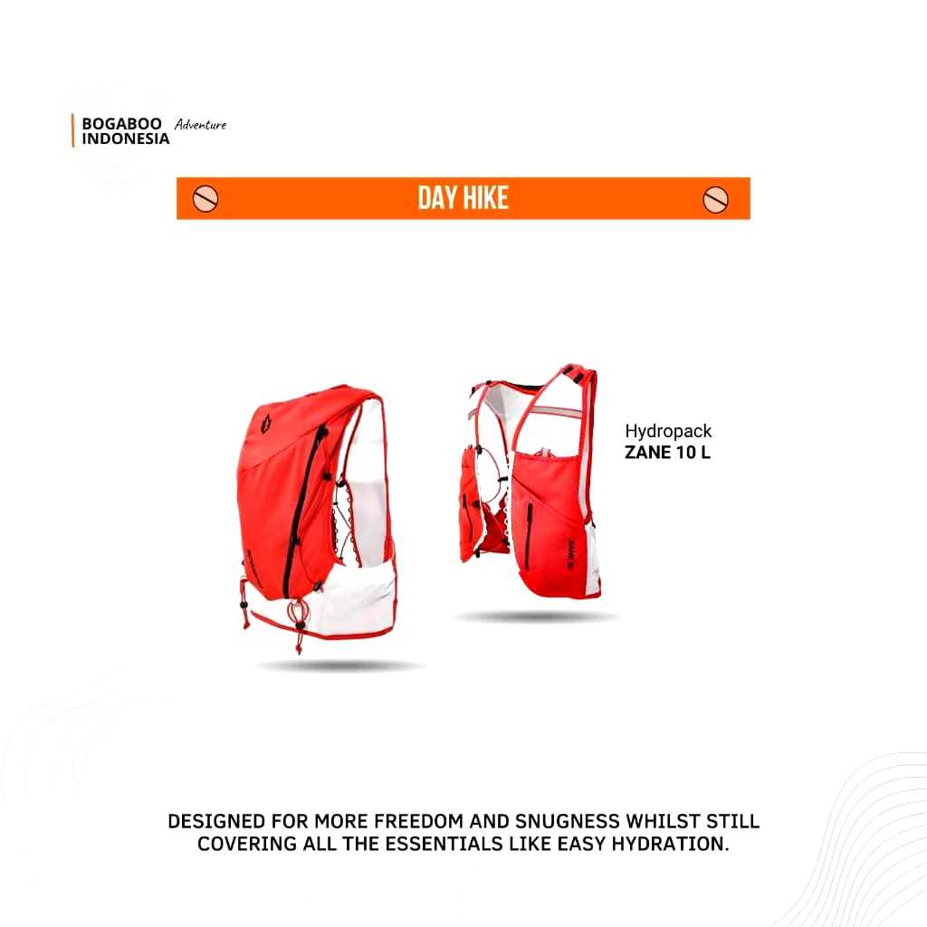 Jual Tas Hydropack trail running BOGABOO ZANE 10 L - tas lari - tas ...