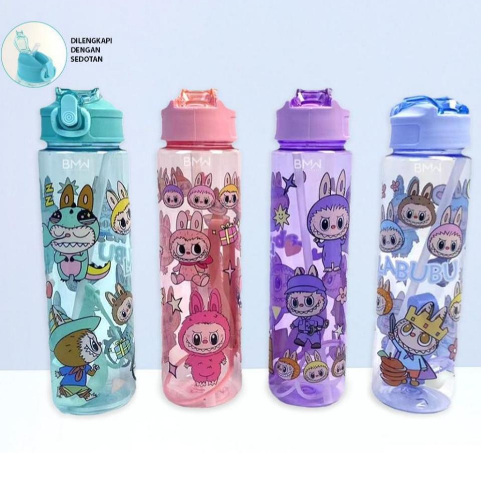 Jual [AGS] Botol Minum Anak Labubu Kapasitas 900ML Plus Tali Botol ...