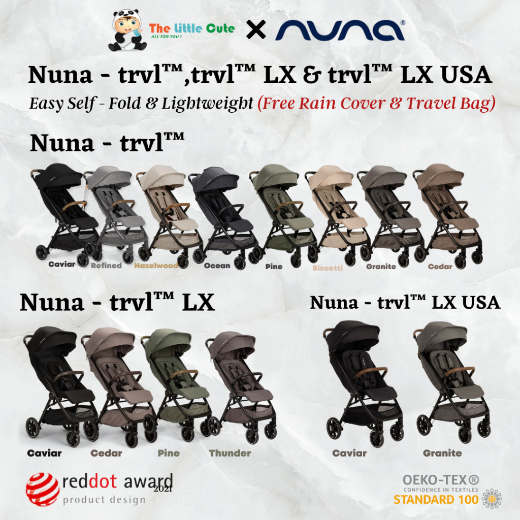 Jual Nuna TRVL TRVL LX TRVL LX USA VERSION Compact Stroller Cabin Size Kereta Dorong Bayi ...