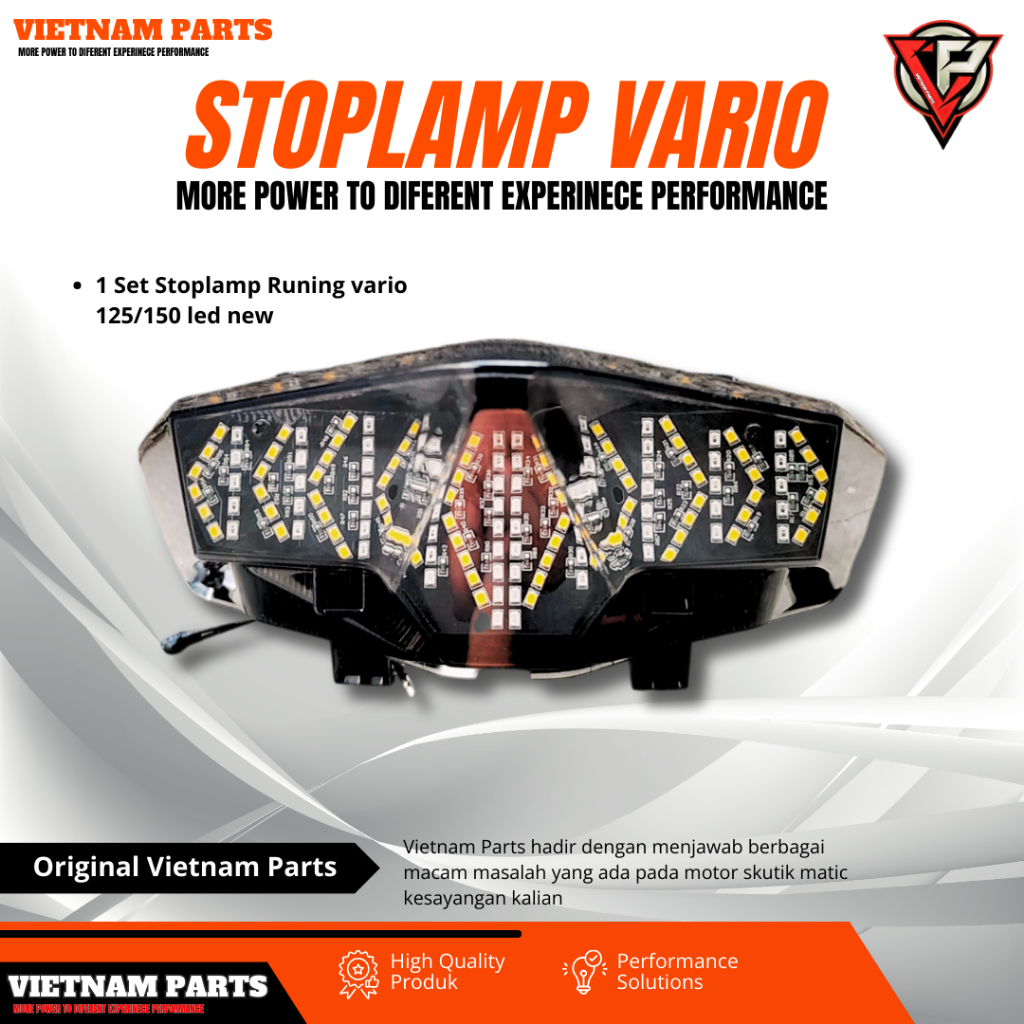 Jual LAMPU STOP LAMP VARIO 125/150 LED NEW LAMPU RANNING VARIO STOPLAMP ...