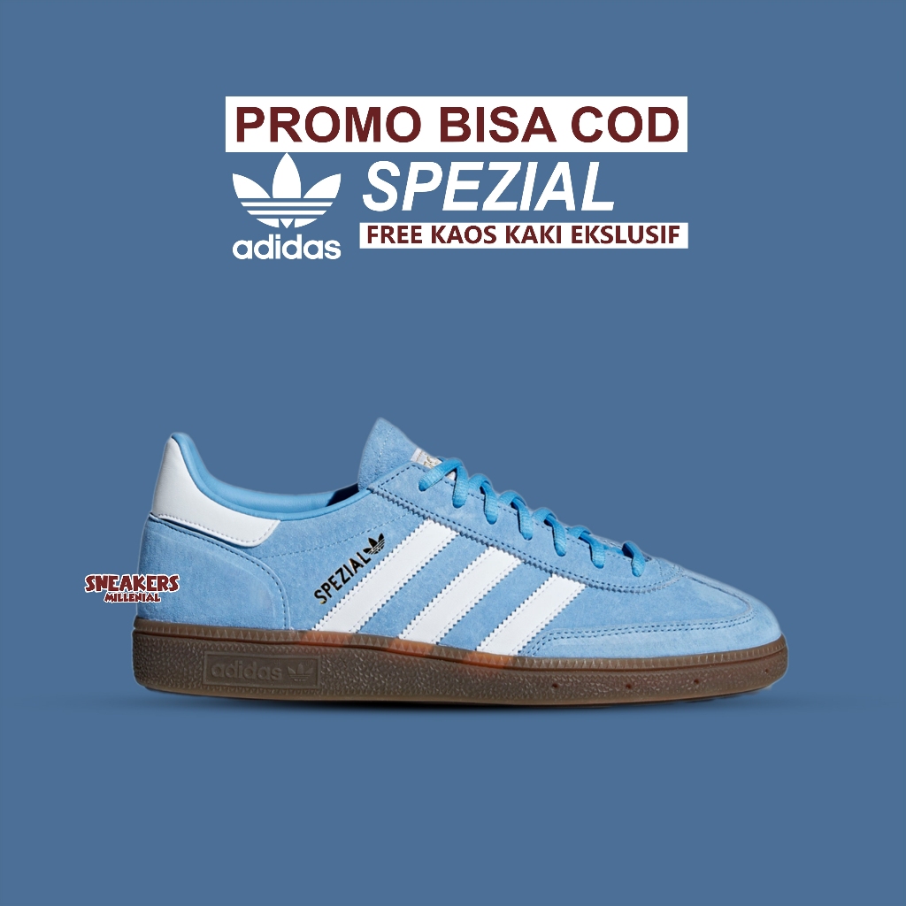 Jual Sepatu Sneakers Spezial Ice Blue Grade Original Premium Pria ...