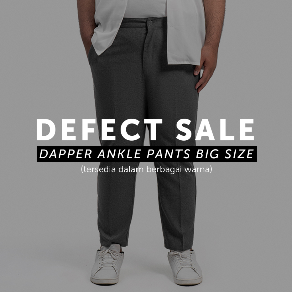 Jual HSRM - Defect Sale Dapper Formal Ankle Pants Big Size | Shopee Indonesia