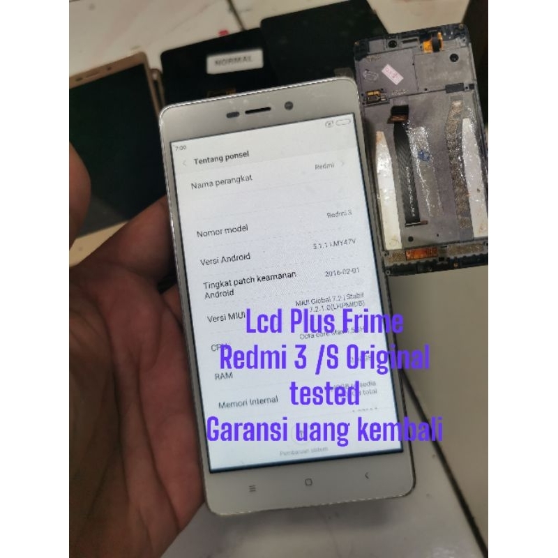 Jual Lcd + prime Redmi 3 /3S Lcd Touchscreen Full Set Original copotan ...