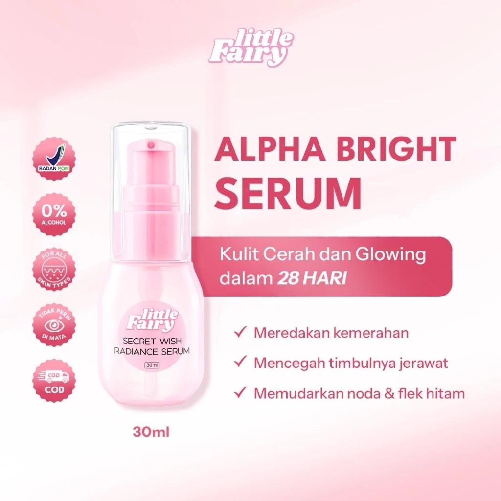 Jual LITTLE FAIRY Secret Wish Radiance Serum Niacinamide Brightening Essence 30ml / Alpha Bright ...