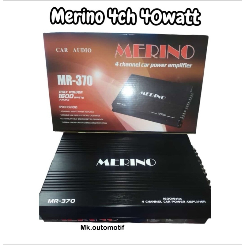 Jual POWER MOBIL MERINO MR 370 4CHANNEL | Shopee Indonesia
