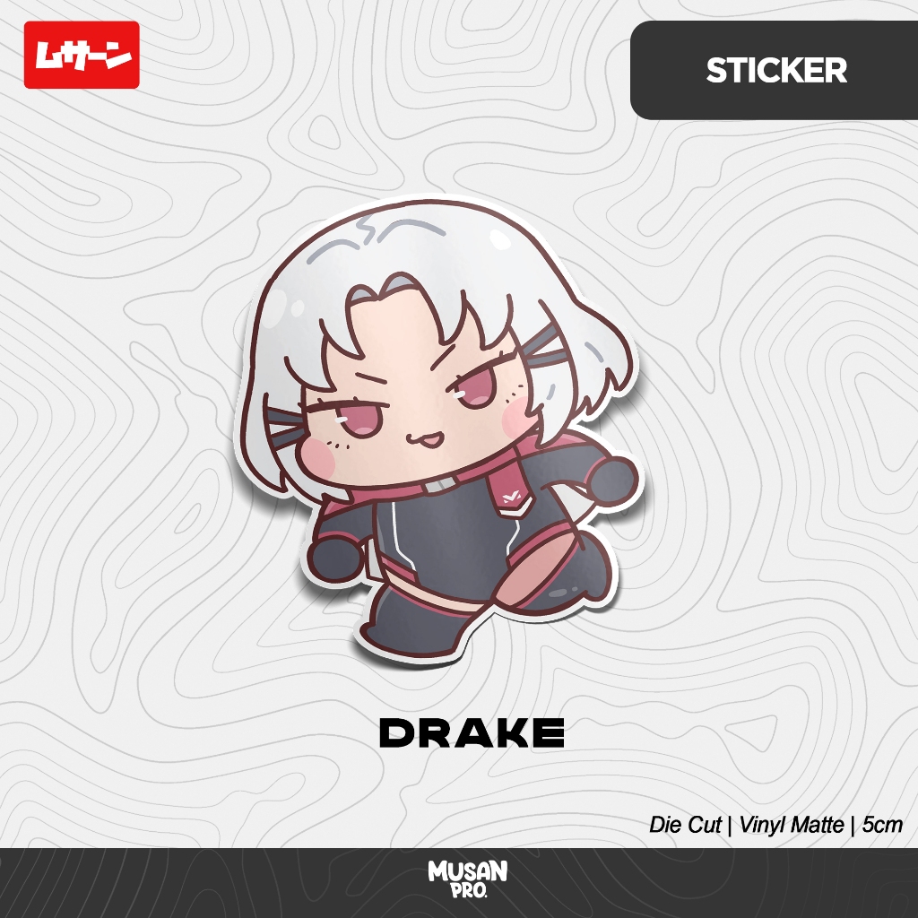 Jual Sticker NIKKE - Drake The Villain - Musan - Fan Merch | Shopee ...