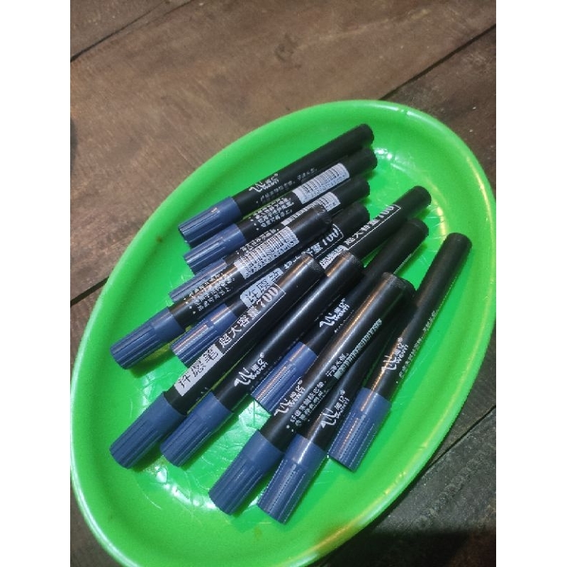 Jual YS Spidol Permanent Spidol Biru Permanent Marker Spidol | Shopee ...