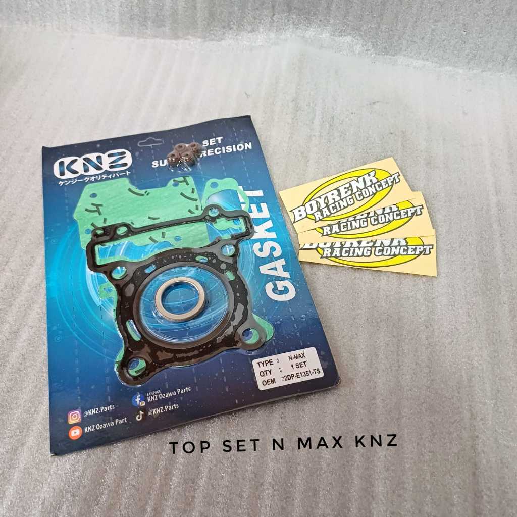 Jual PAKING KNZ GASKET TOP SET NMAX AEROX 155 LEXI 2DP - BOYRENK RACING CONCEPT | Shopee Indonesia