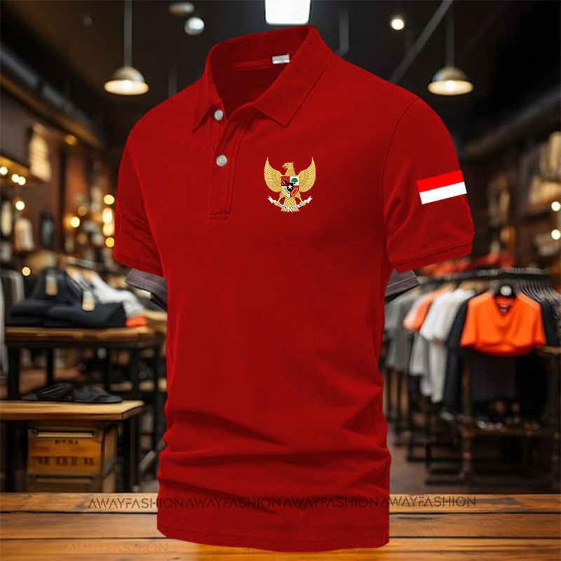 Jual KAOS KERAH POLO LOGO GARUDA INDONESIA | Shopee Indonesia