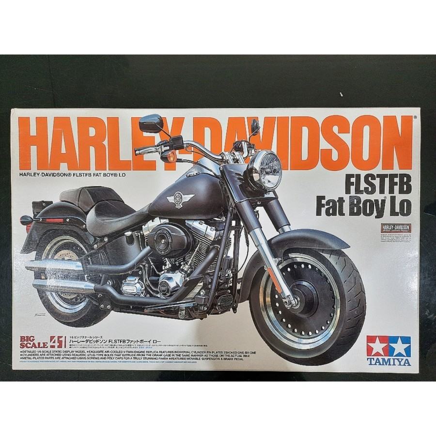 Jual 1:6 TAMIYA MODEL KIT Harley-Davidson FLSTFB Fat Boy Lo | Shopee ...