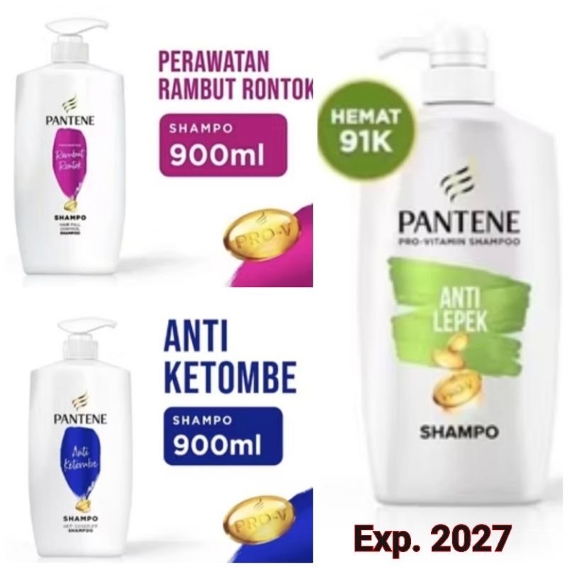 Jual Pantene shampo 400ml 480ml 900 ml, Pantene rambut rontok, Pantene ...
