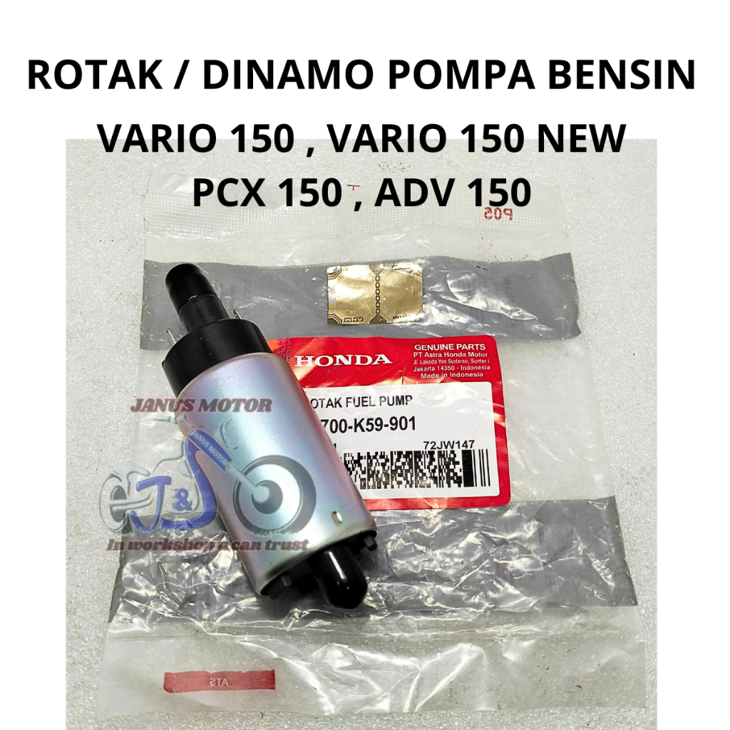 Jual Pompa bensin Rotak Feul pump Vario 150 PCX ADV Spacy fi injeksi ...