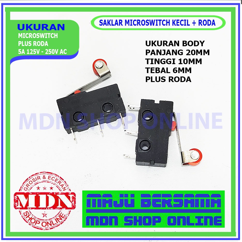 Jual Micro Limit Switch Plat Roda tanggung hitam 3 pin | Shopee Indonesia