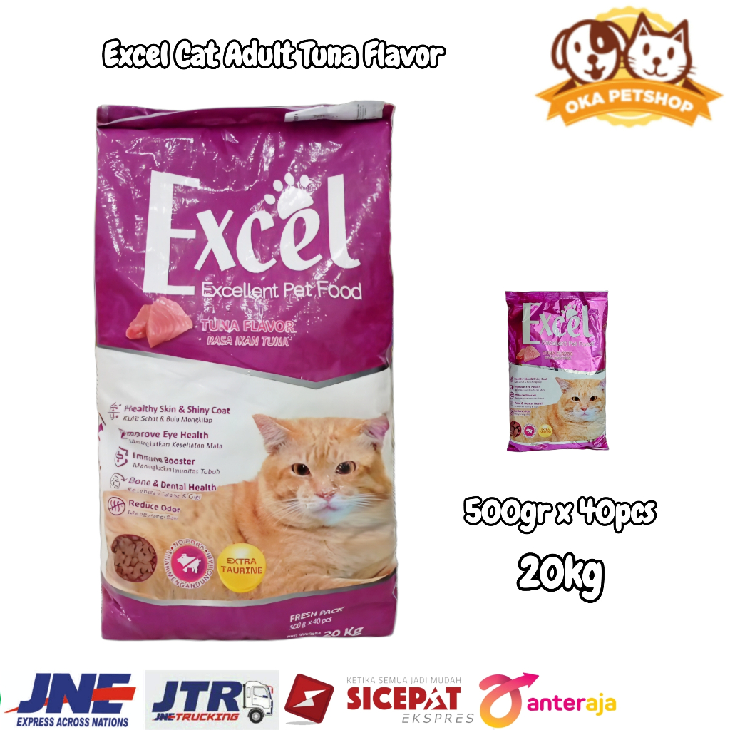 Jual Excel Adult Tuna Ikan 20kg - Makanan Kucing Dewasa via Kargo ...