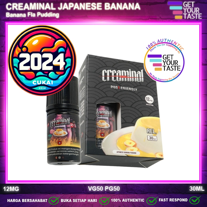 Jual Liquid Creaminal Japanese Banana Pudding Pods Friendly 30ML Salt ...