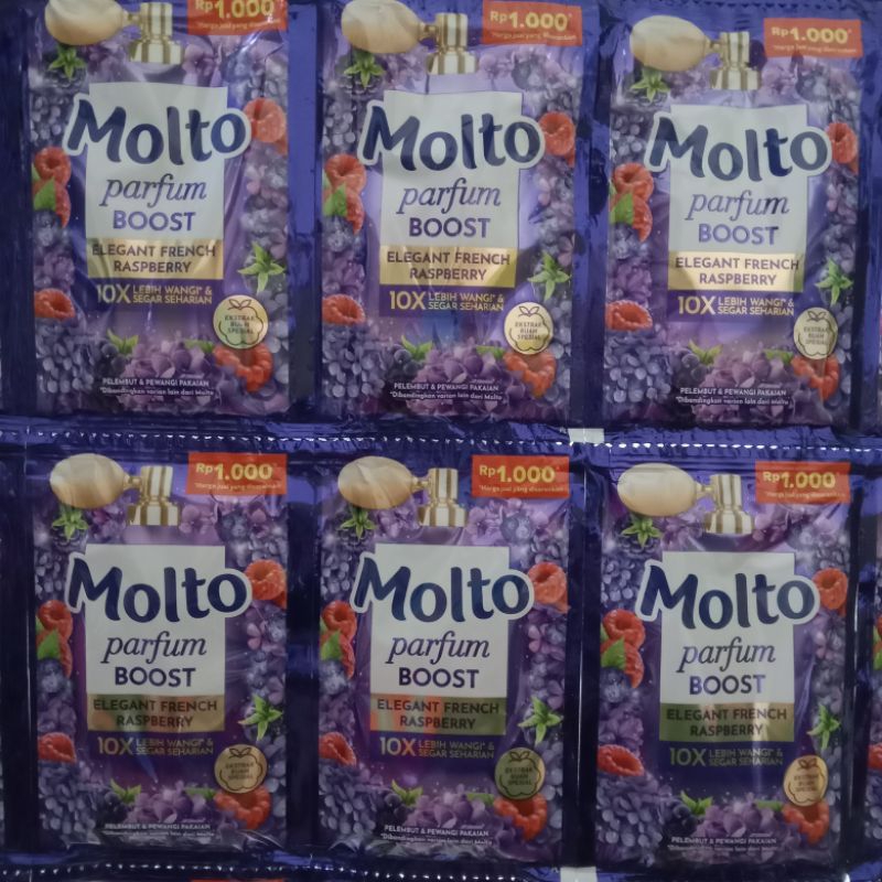 Jual 36 SACHET MOLTO 1000 ELEGANT FRENCH RASPBERRY (PELEMBUT & PEWANGI ...