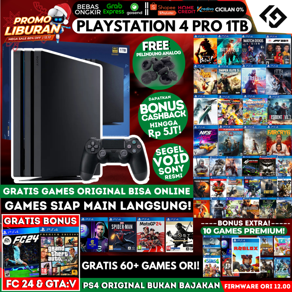 Jual PS4 Pro 1TB Original Playstation PS 4 Garansi Panjang Free Games | Shopee Indonesia