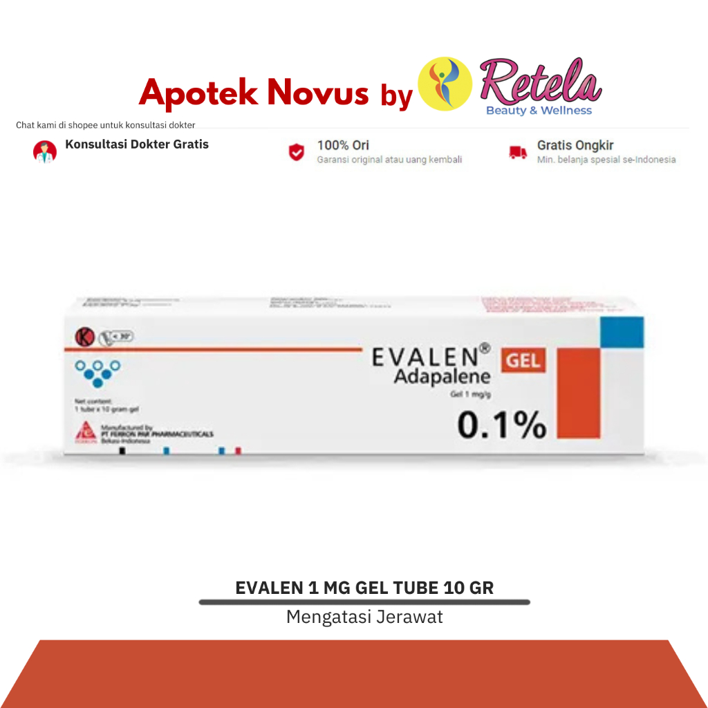 Jual EVALEN 1 MG GEL TUBE 10GR | Shopee Indonesia