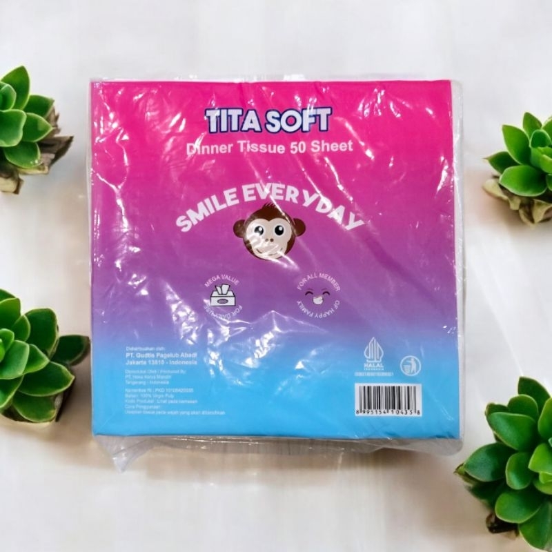 Jual Tissue Dinner Tita Soft 50 Sheets/2ply | Shopee Indonesia